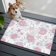 Rectangle Area Rug 2x3ft, Watercolor Coral Starfish Turtle Non-Slip Non ...