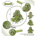 DolliBu Plush Alligator Stuffed Animal - Soft Huggable Green Alligator ...
