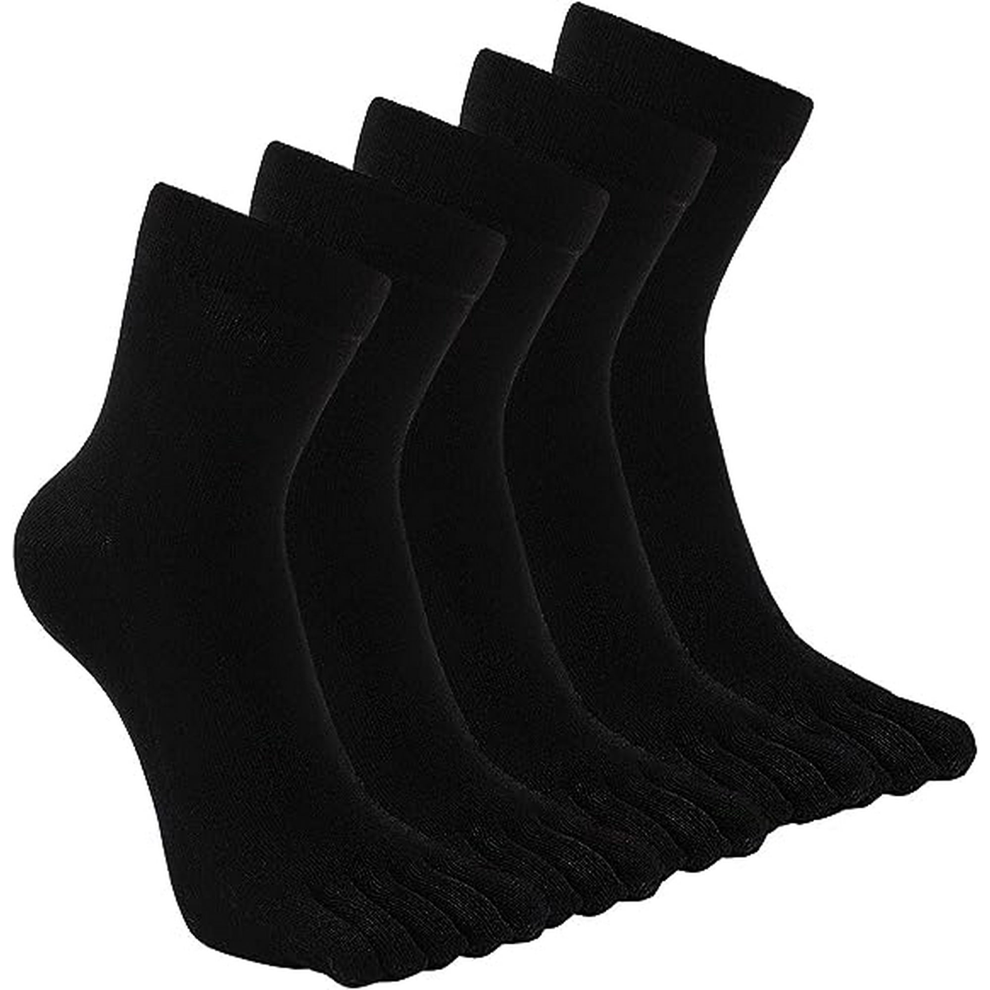 Click here for Queilt Black-5 Pairs  Mens 5 Finger Socks Socks Wi... prices