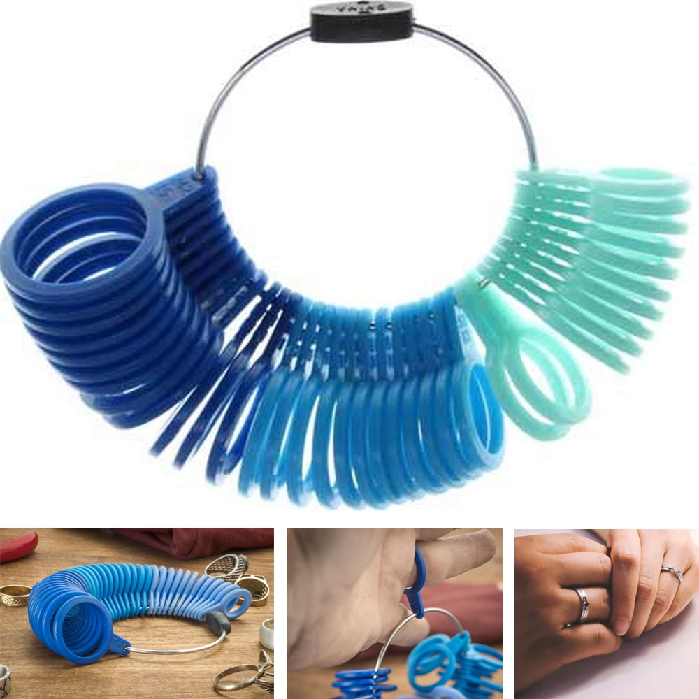 Plastic Ring Sizer Gauge Jewelers Finger Half Sizing Jewelry Tool 1 To ...