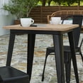 Merrick Lane Indoor/Outdoor Dining Table, 23.75" Square All Weather ...