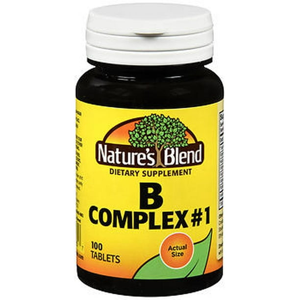 Nature's Blend B Complex Tablets, 100 Count - Walmart.com - Walmart.com