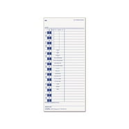 TOPS, TOP1261, 1-Sided Weekly Time Cards, 500 / Box, Manila - Walmart.com