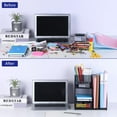 Desk Organizer, File Organizer for with 2-Tier Paper Letter Tray ...