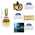 2pcs 9005 LED White Yellow Dual-color Switchback Fog Light Bulbs For VW ...