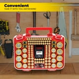 Smart Battery Daddy, Battery Storage Case, Organize 150 Batteries, with ...