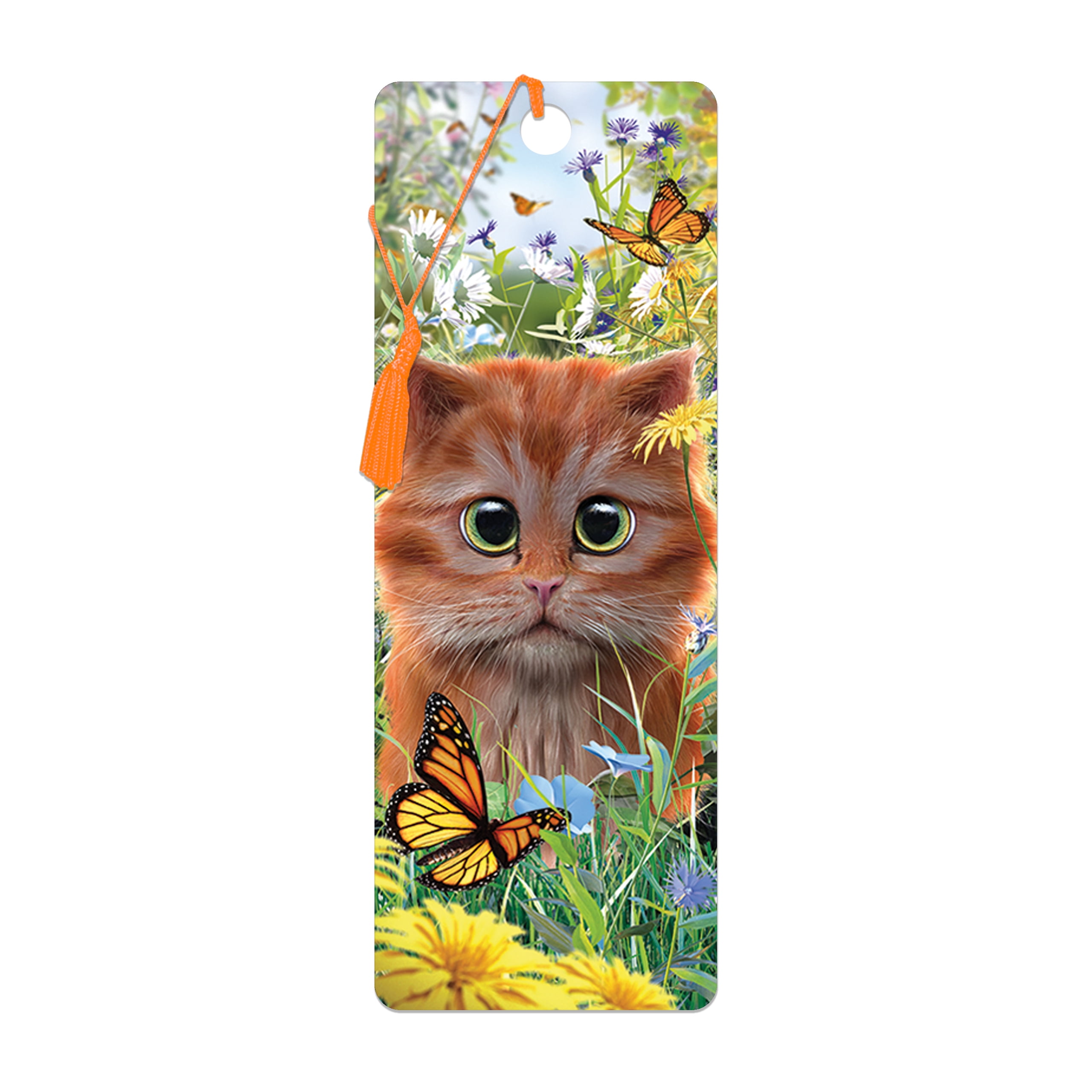 3D LiveLife Bookmark - Ginger Kitten from Deluxebase. A cat book marker ...