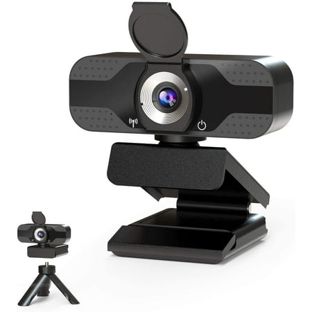 Webcam HD 1080P with Stereo Microphone for Laptop Desktop Computer USB ...