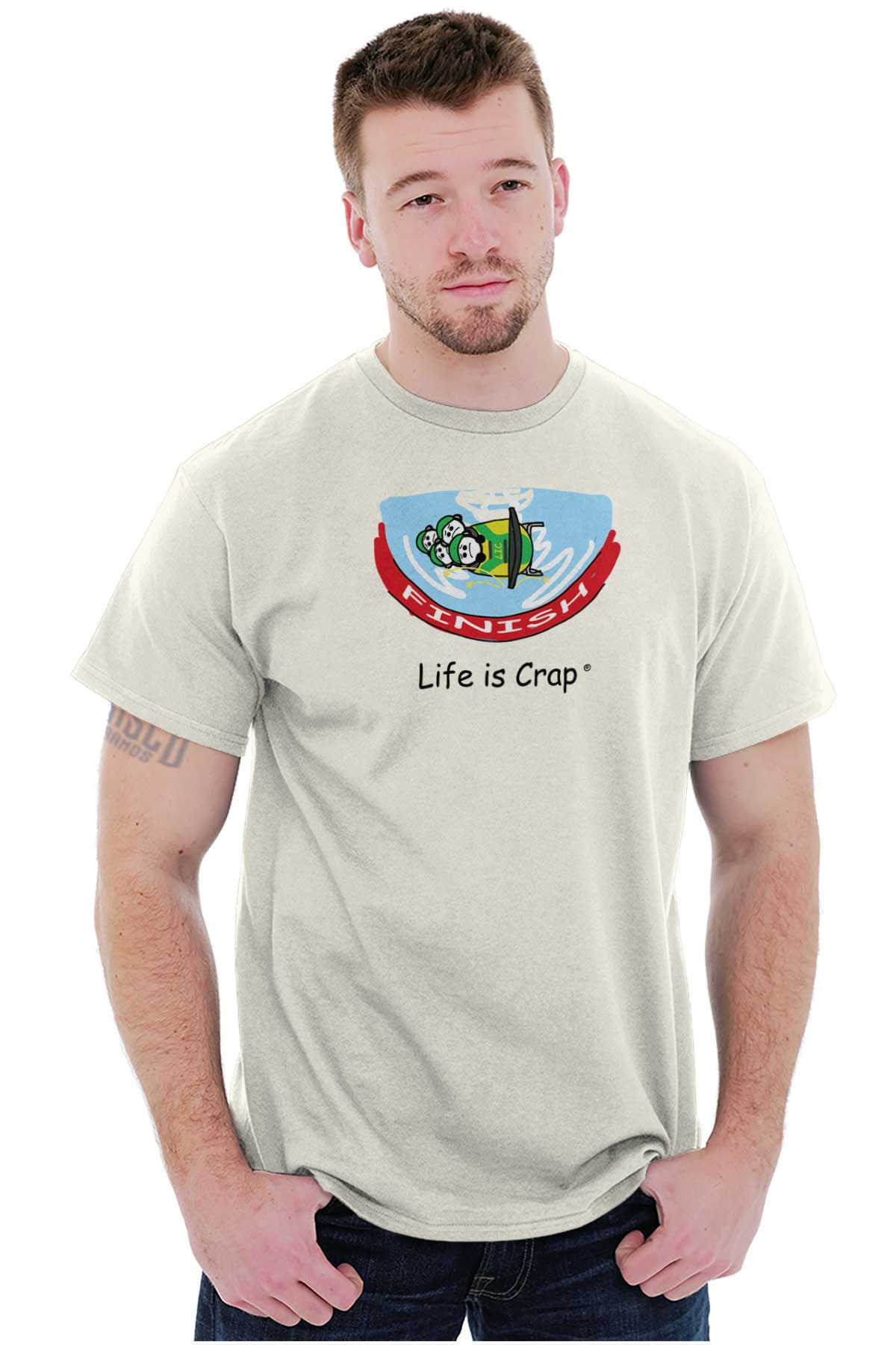Brisco Brands - Life Is Crap Mens T-Shirts T Shirts Tees Tshirt Life is ...