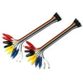WORGEOUS 2 in Breadboard Wire to Alligator Clip Test Lead with Clips ...
