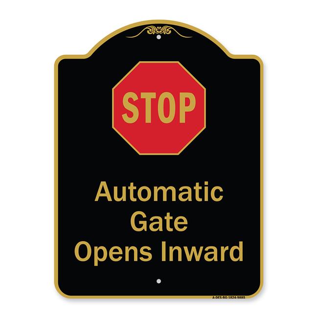 SignMission A-DES-BG-1824-9885 18 x 24 in. Designer Series Sign - Stop ...