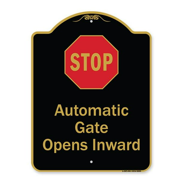SignMission A-DES-BG-1824-9885 18 x 24 in. Designer Series Sign - Stop ...