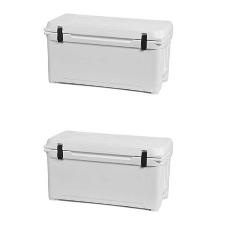 Engel 18.5 Gallon 80 High Performance Roto Molded Cooler, White (2 Pack ...