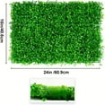 12 Pack 24x16 Inch Artificial Boxwood Hedge Panels - 32 Sq Ft Coverage ...