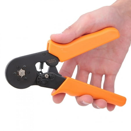Tube Terminal Crimper, Durable 0.25-6mm² 23-10AWG Ratchet Crimper, For ...