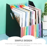 FENGGUIQU Black Plastic File Organizer, Expandable, Stylish and , for ...