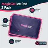 Magic Gel Reusable Flexible Cold Packs, Pain Relief Therapy, 2Pc, Stays ...