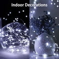 4 Pack White Fairy Lights Battery Operated with Remote, Waterproof 20FT ...