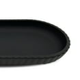 Mainstays Rubberized Plastic Ribbed Accessory Tray Black for Bathroom ...