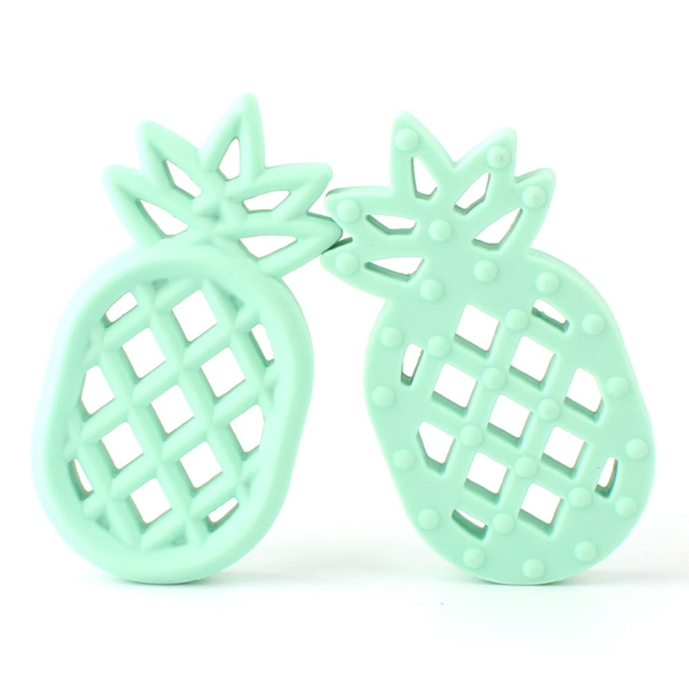 PEACNNG 1 pcs Silicone Pineapple Baby Teether Newborn Oral Care Bebe ...
