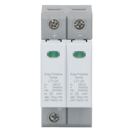 10KA To 20KA 2P Photovoltaic Surge Protector 36mm 1000V Rail ...