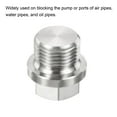 Uxcell M18x1.5 Male Plug Stainless Steel Thread Hex Head Socket Solid ...
