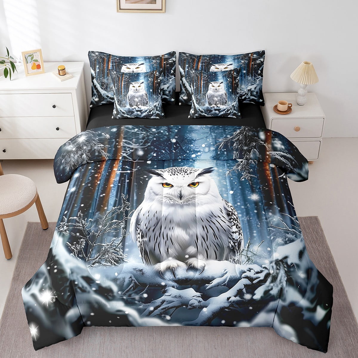 Click here for Yst Erosebridal Kids Owl Bed In A Bag Winter Jungl... prices