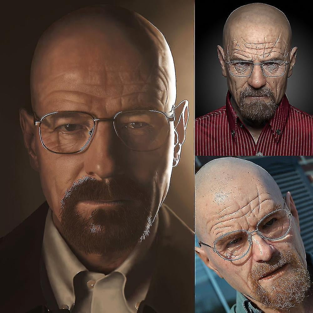 Máscara de látex Breaking Bad Professor Mr. White Disfraz realista ...
