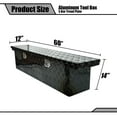 Confote 60 Inch Aluminum Truck Bed Storage, Waterproof Underbody Tool ...
