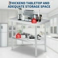 Huisuilinss Stainless Steel Prep Table,Commercial Work Table,Kitchen ...