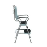 COSCO Stylaire Retro Chair + Step Stool with Flip-Up Seat (Teal, one ...