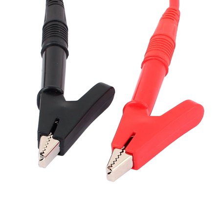 Pair Multimeter Fork Terminal Alligator Clips Extension Test Leads ...