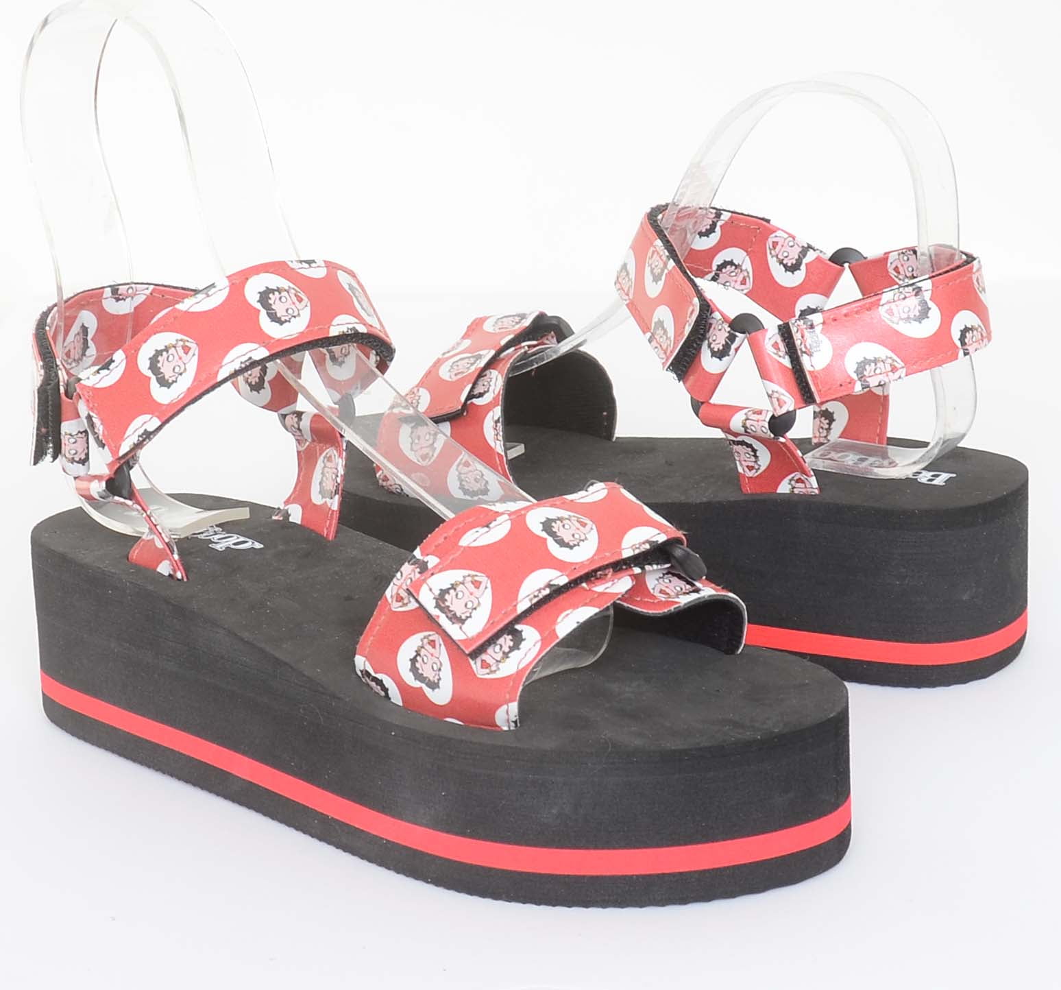 Betty Boop Platform Women's Strappy Sandals - Walmart.com