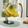 Jalz Jalz Wooden Fruit Banana Hanger with Marble Base, Modern Tree ...