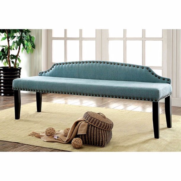 Snug Regal Padded Bench With Nail Trim Large, Blue - Walmart.com