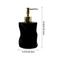 Distorted Shape Glass Soap Dispenser, Wavy Design Pump Bottle for Hand ...