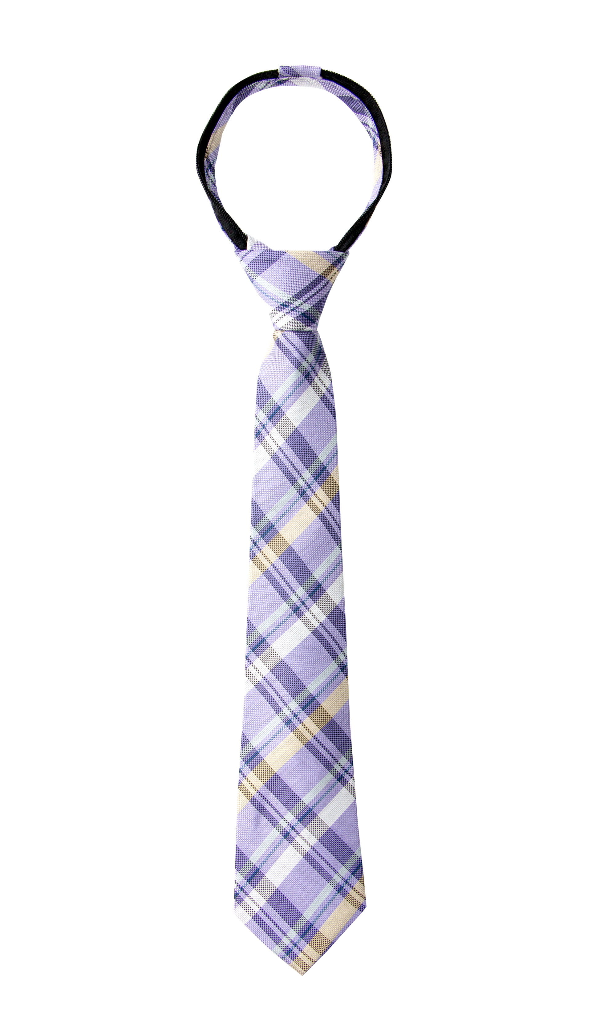 Spring Notion Boy's Tartan Plaid Woven Zipper Tie - Walmart.com