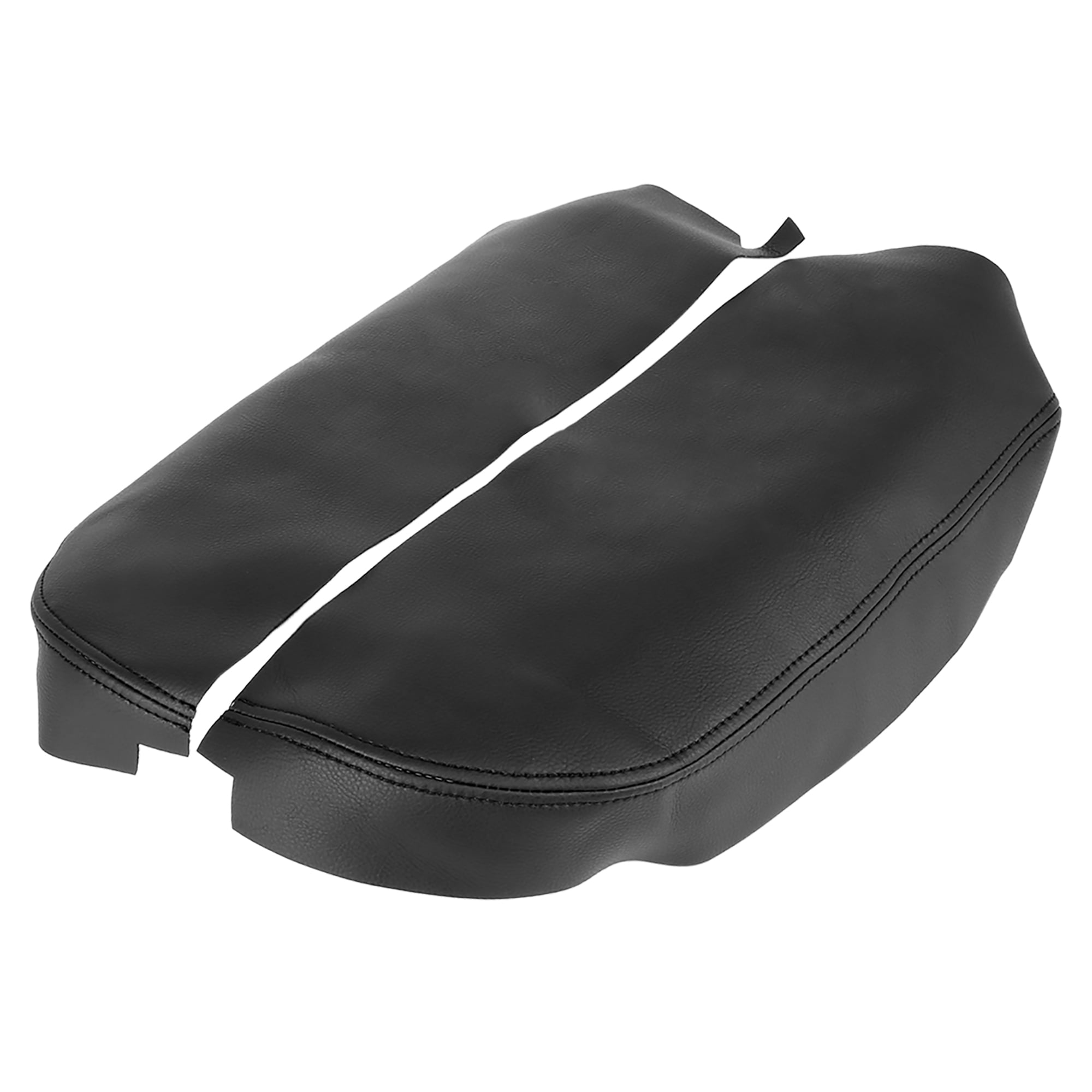Unique Bargains Pair Gray Center Console Cover For Acura Mdx 2007 2013 Armrest Cover Pad Replacement Microfiber Leather Black