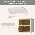 2 Pack No-Drill Pull Out Cabinet Organizer 15.3'' Deep Expandable Slide ...