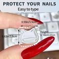 Keyboard Stickers for Long Nails, 24PCS Raised Long Nail Keyboard Cover ...