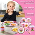 Bentology 5 Pc Mealtime Set for Kids & Toddlers, Fairy Theme-Includes ...