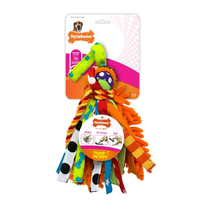 Nylabone Happy Moppy Interactive Dog Toy Medium - Walmart.com