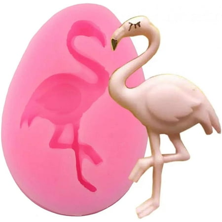 Lonbiaci DIY Flamingo Fudge Mold Cake Decorating Tool Tropical Theme ...