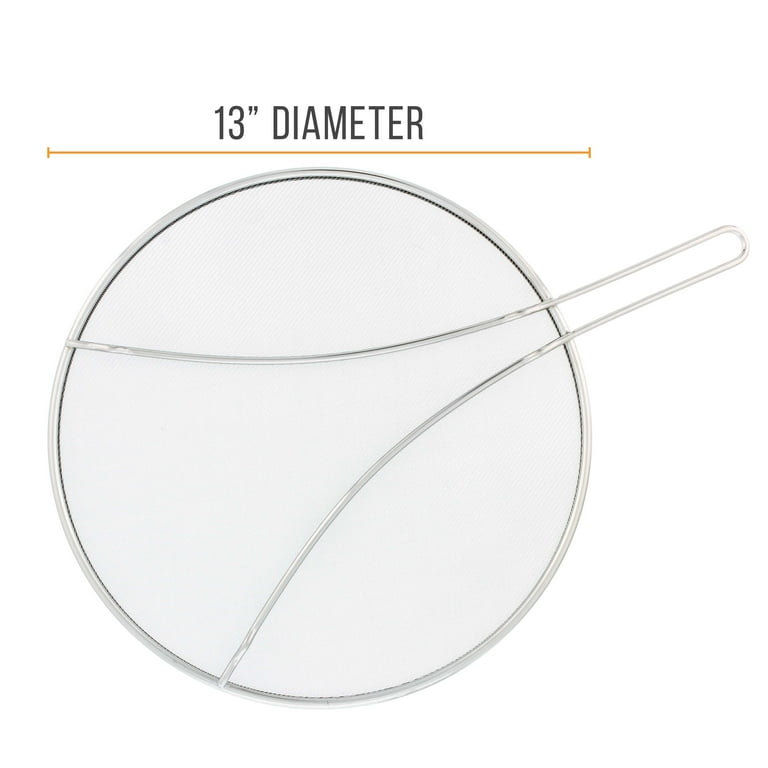 Foldable Kitchen Splatter Guard 2-Pack - Stainless Steel Foldable Stove ...