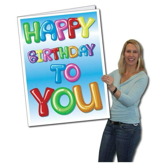 Jumbo Greeting Cards Giant Birthday Card