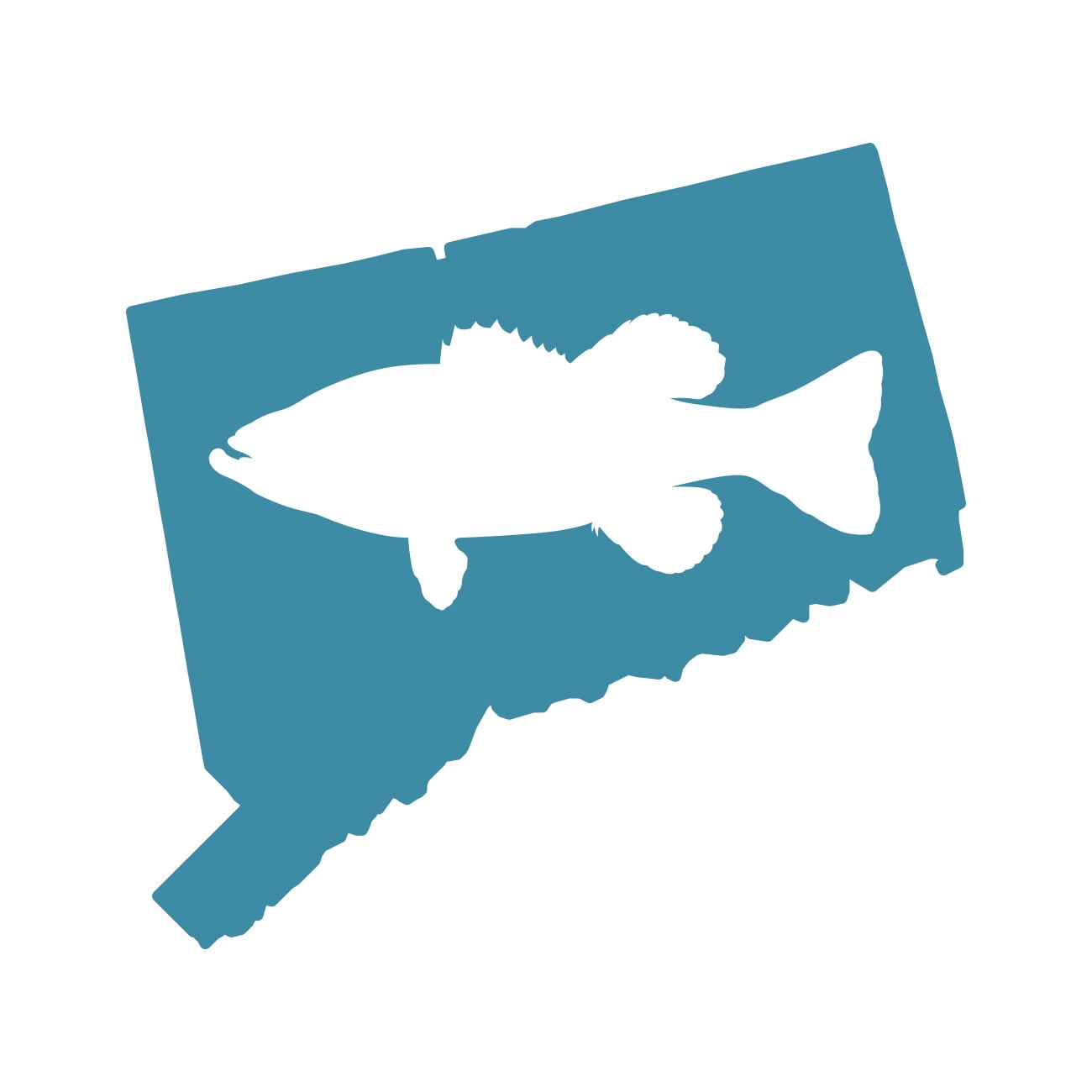 Connecticut Bass Sticker Decal Die Cut - Self Adhesive Vinyl ...