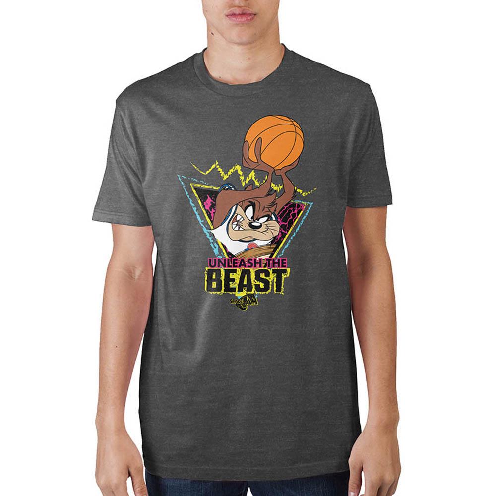 Bioworld - Space Jam Taz Team Charcoal T-Shirt, Tazmanian Devil Unleash ...