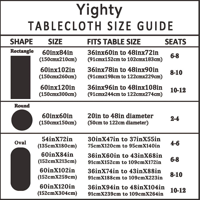 Shopping For A Tablecloth? Start With Our Size Calculator, 48% OFF