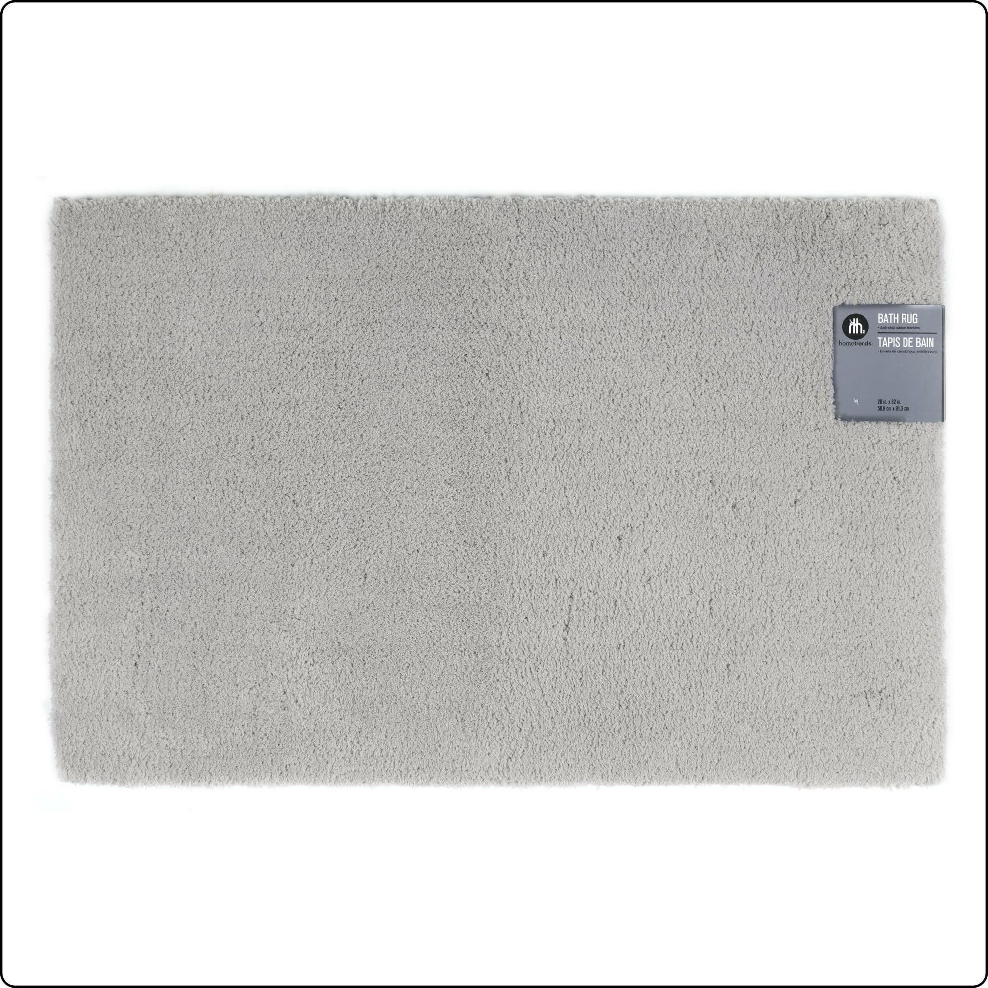 Click here for Hometrends 3k Solid Light Grey Polyester Bathrug R... prices