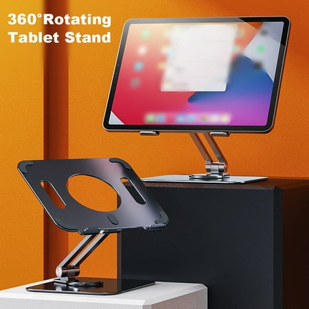Foldable Tablet Holder Multi-angle Height Adjustable Aluminum Cradle ...